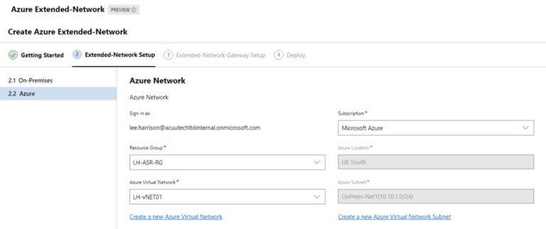 Azure Extended Networks – Lee Harrison's Technical Blog