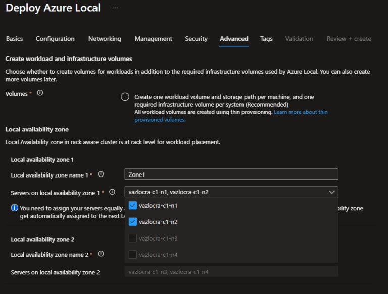 Deploy an Azure Local Rack Aware Cluster via the Azure Portal – Lee ...